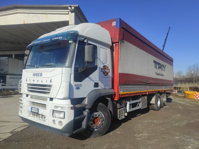 IVECO STTRALIS 260S40 TELONATO 9,6 METRI+PEDANA 2 TON kamion s ceradom