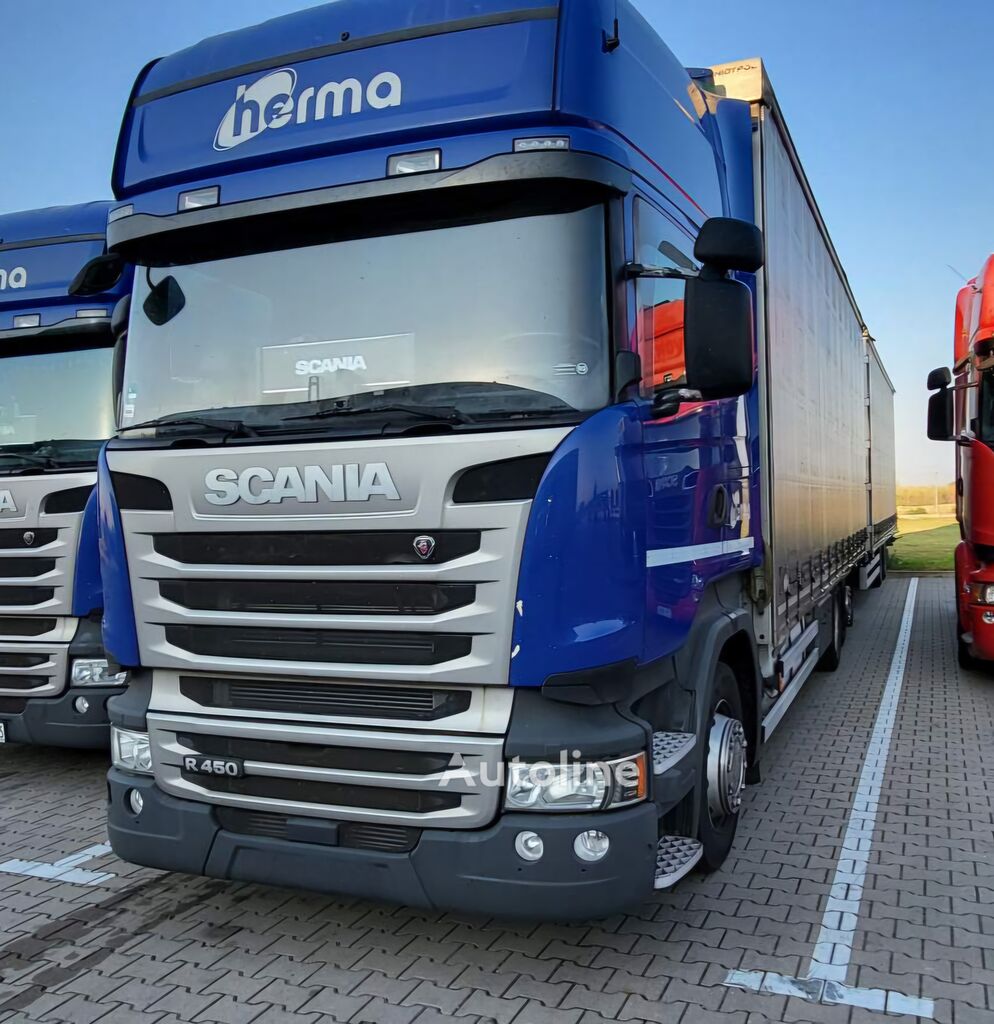 Scania R450 Topline ZESTAW nowy tachograf kamion s ceradom + prikolica sa ceradom