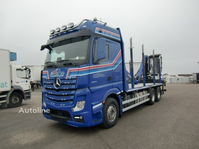 Mercedes-Benz Actros 2653 6x4 Holz Palfinger Kabinenkran kamion za prevoz drva