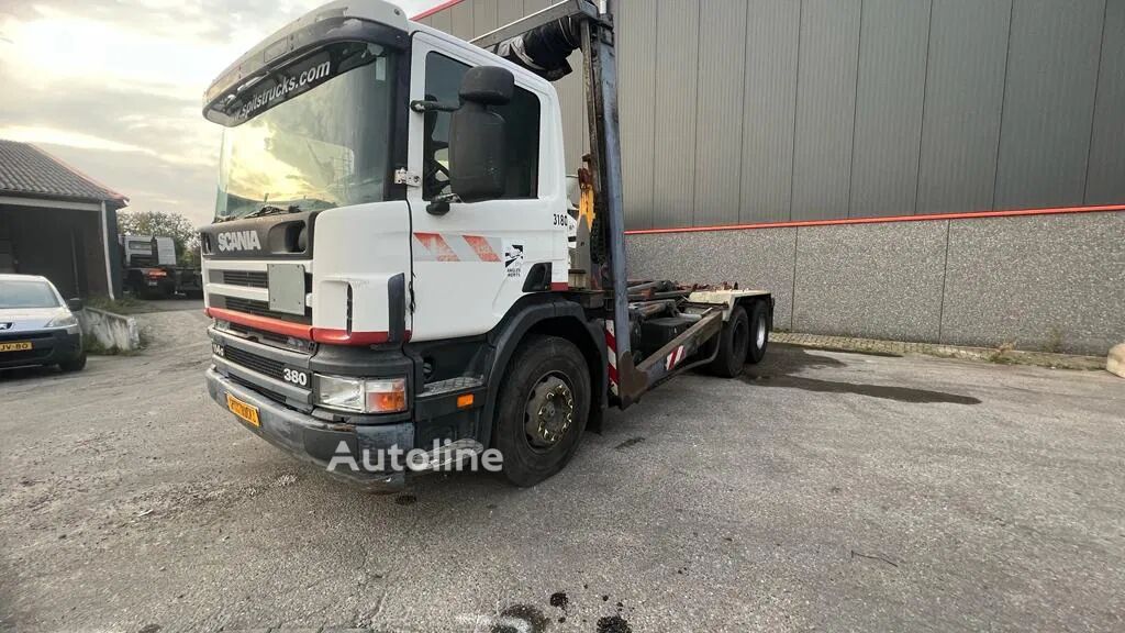 Scania P114-380 Manual + FULL STEEL vozilo za prevoz kontejnera