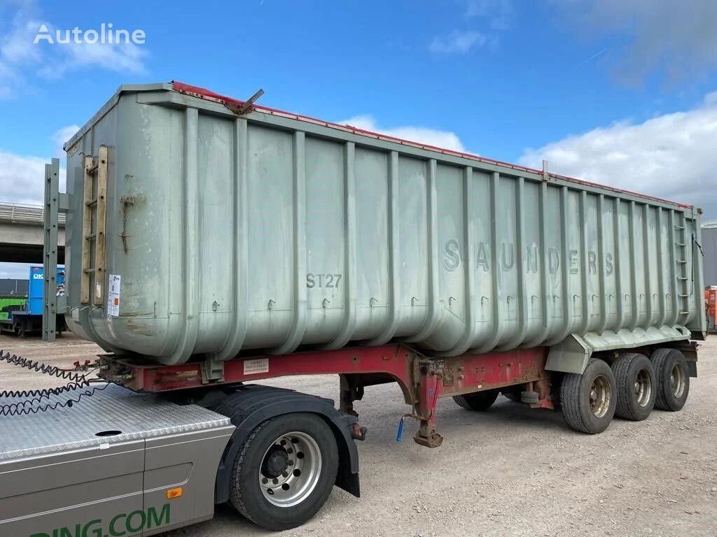 Fruehauf Kipper Cereals/ Getreide , 45 m3, Aluminum bucket,steel heavy du poluprikolica kipera