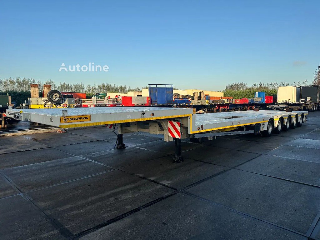 Scorpion NEW 5 AXLE 78 TON poluprikolica sa niskom platformom