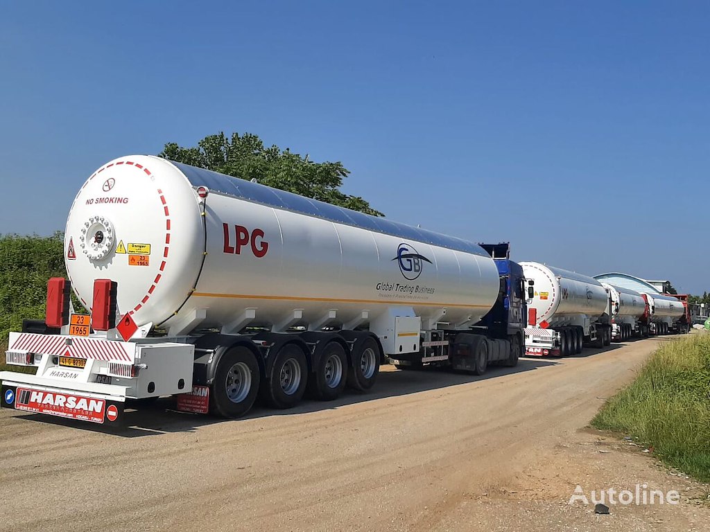 Nova Harsan 2025 Model 70 m3 (33 Tons) Capacity Semi Trailer LPG Transport T poluprikolica cisterna za gas