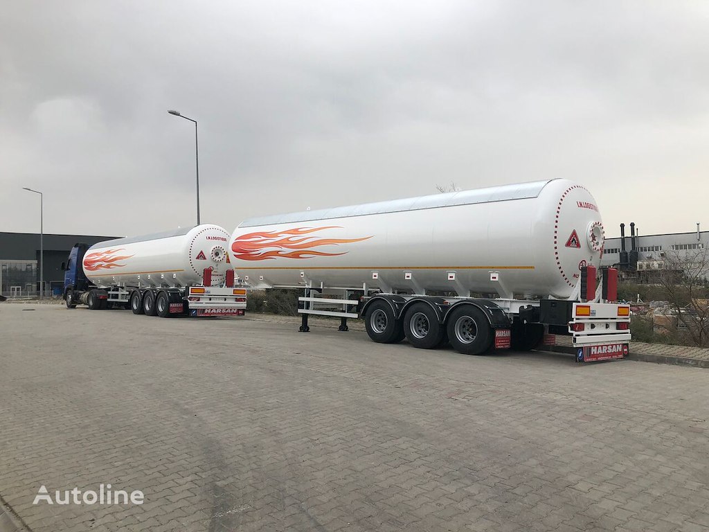 Nova Harsan 2025 Model 60 m3 (28,5 Tons) Capacity LPG Transport Tanks poluprikolica cisterna za gas