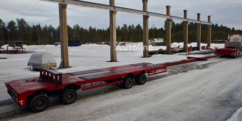 Nooteboom 4 akselinen tupla jatko kärry prikolica sa niskom platformom