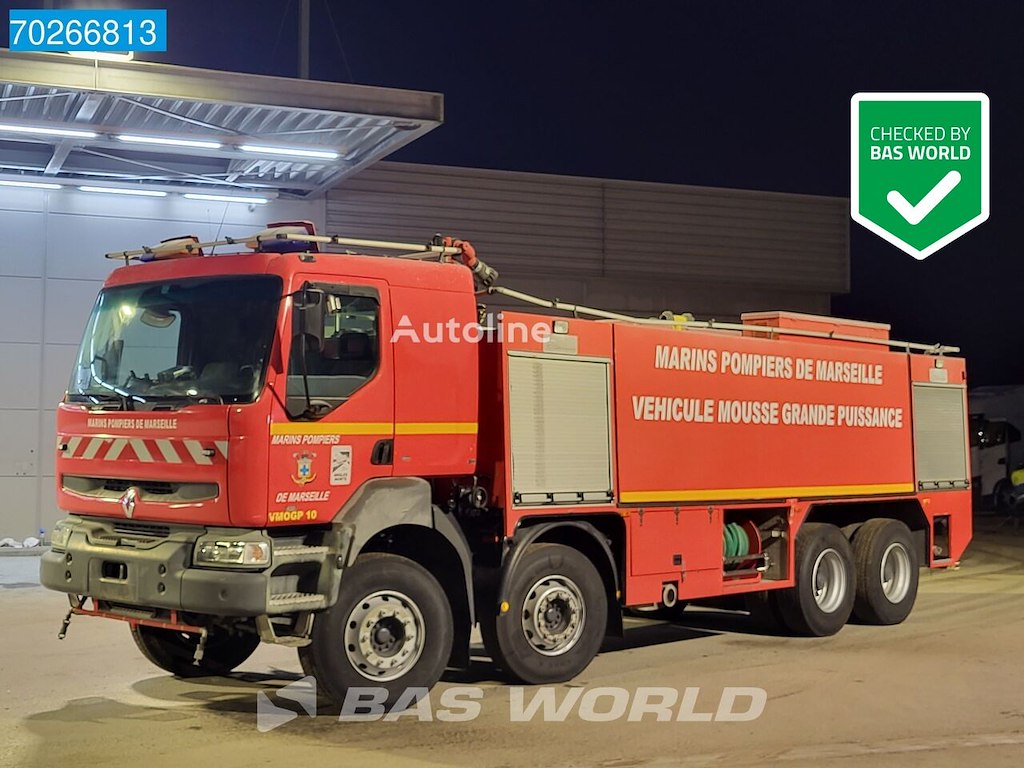 Renault Kerax 400 8X4 Feuerwehr Telma 12000L Manual Steelsuspension Euro vatrogasno vozilo