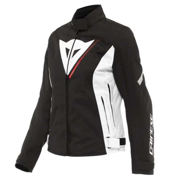 DAINESE Veloce žen d-dry jakna crn/bel/crv 46