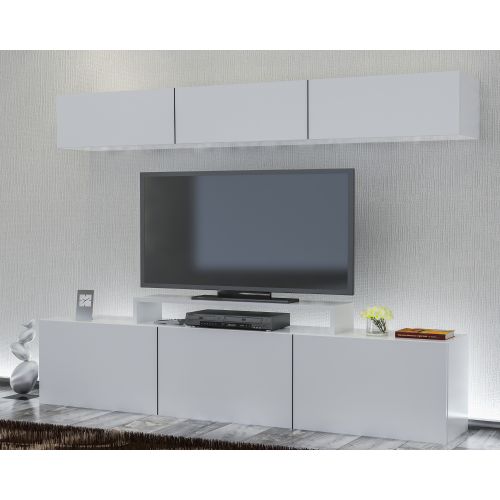 Line - White White TV Unit