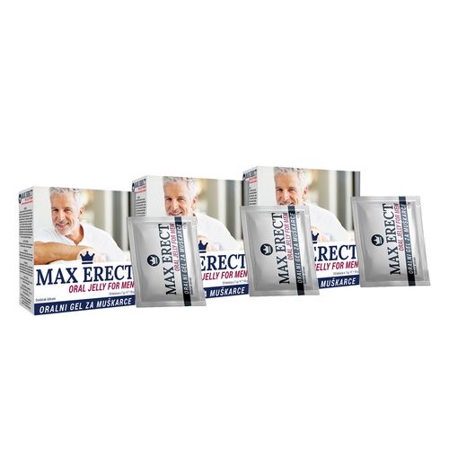 Max erect XL - oralni gel u kesicama za snaznu erekciju, 10 kesica