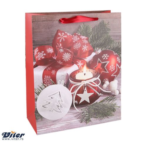 Viter novogodišnja kesa bordo xl 338740