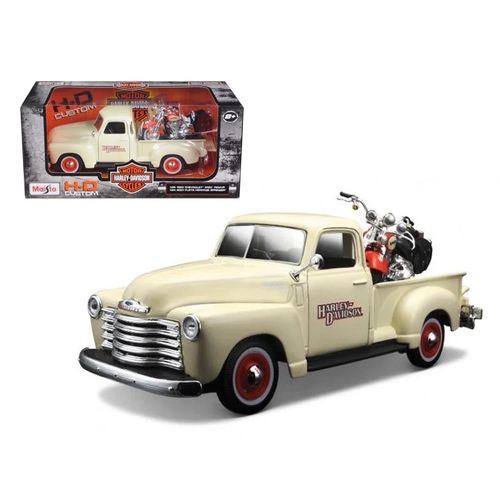 Maisto auto 1:25 1950 Chevrolet 3100 Pickup + 1:24 2001 FLSTS Heritage Springer 32194