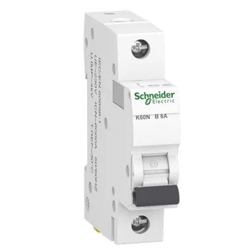 Schneider Electric Acti9, automatski osigurac K60N 1P 6A, B kriva, 6kA