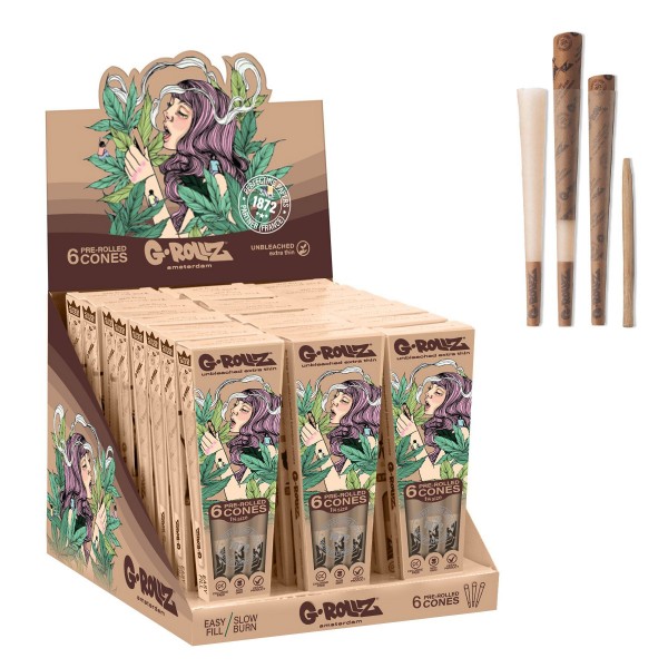 G-ROLLZ | ‘Colossal Dream – Unbleached Extra Thin – 6 1 1/4 Cones