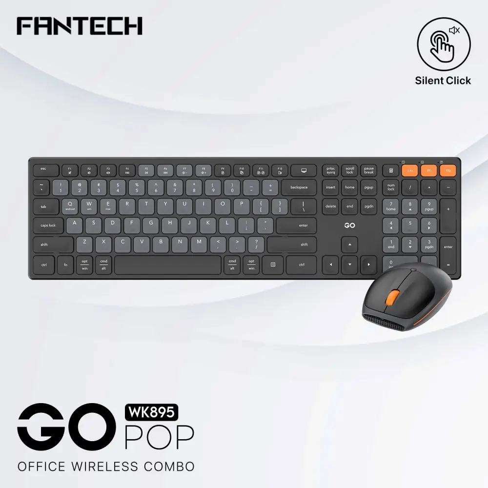 Set miš i tastatura bežični Fantech WK-895 crni