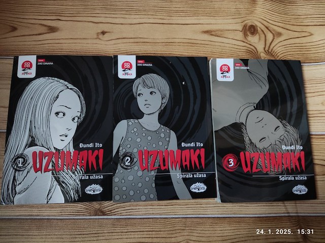 Uzumaki-Spirala uzasa-Djindji Ito 1-3