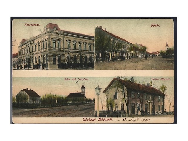 Jasa Tomic 1907 - Banat - Srpska crkva , zeleznica