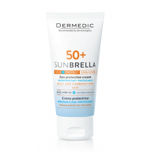 DERMEDIC SUNBRELLA SPF 50+ ZAŠTITNA KREMA ZA MASNU I KOMBINOVANU KOŽU 50 ML