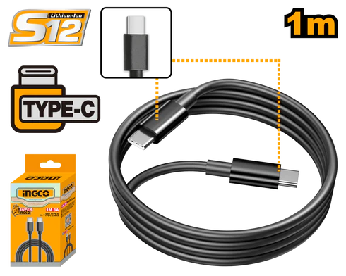 IUCC02 KABEL ZA PUNJENJE USB C-C SUPER INGCO