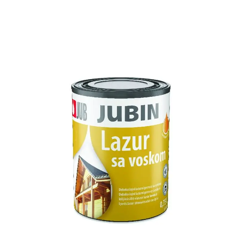 JUB Lazur sa voskom JUBIN 17, 0.75l, Tik