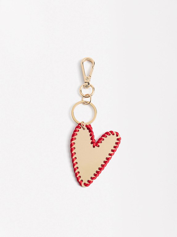 Heart keychain charm