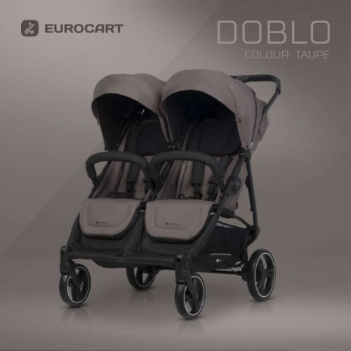 Kolica za blizance DOBLO TAUPE brenda EURO-CART