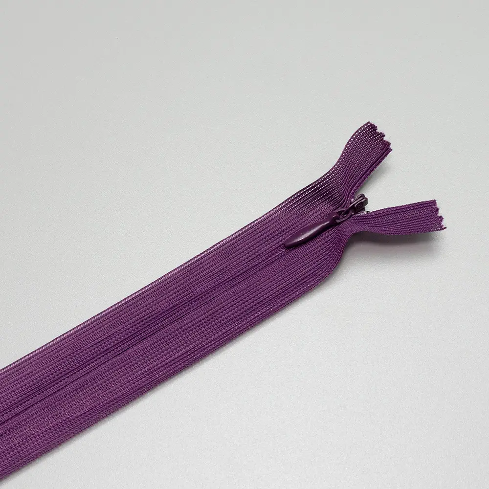 ARTFABRIC STORE Skriveni rajsferšlus, Tip 3, 60 cm, Ljubičasti