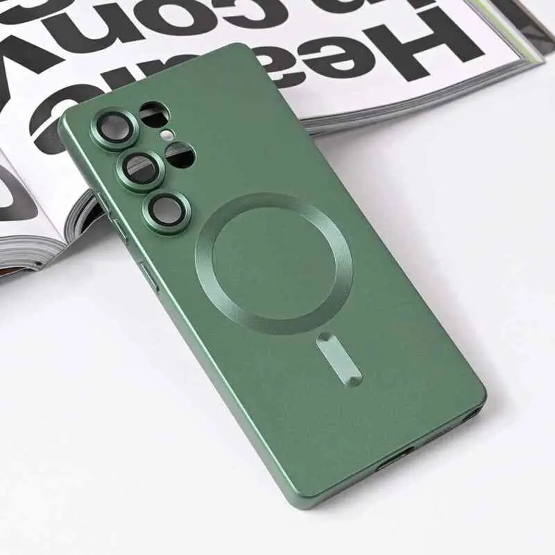 Maska Magsafe Chrome za Samsung S938B Galaxy S25 Ultra zelena