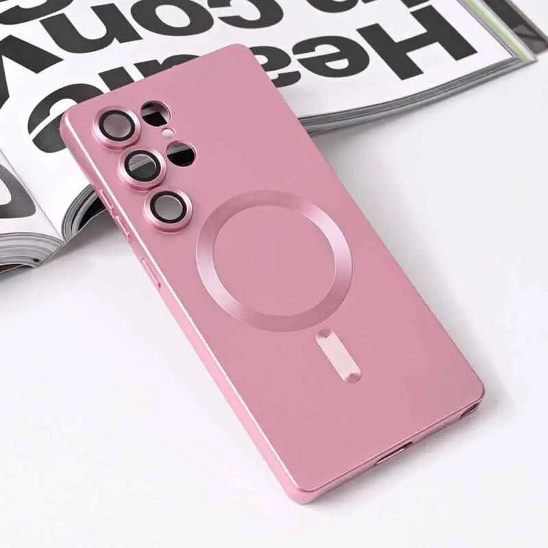 Maska Magsafe Chrome za Samsung S938B Galaxy S25 Ultra roze