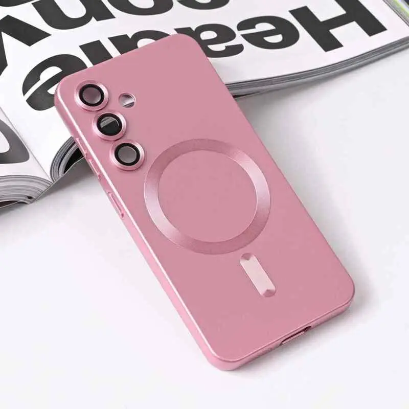 Maska Magsafe Chrome za Samsung S931B Galaxy S25 roze