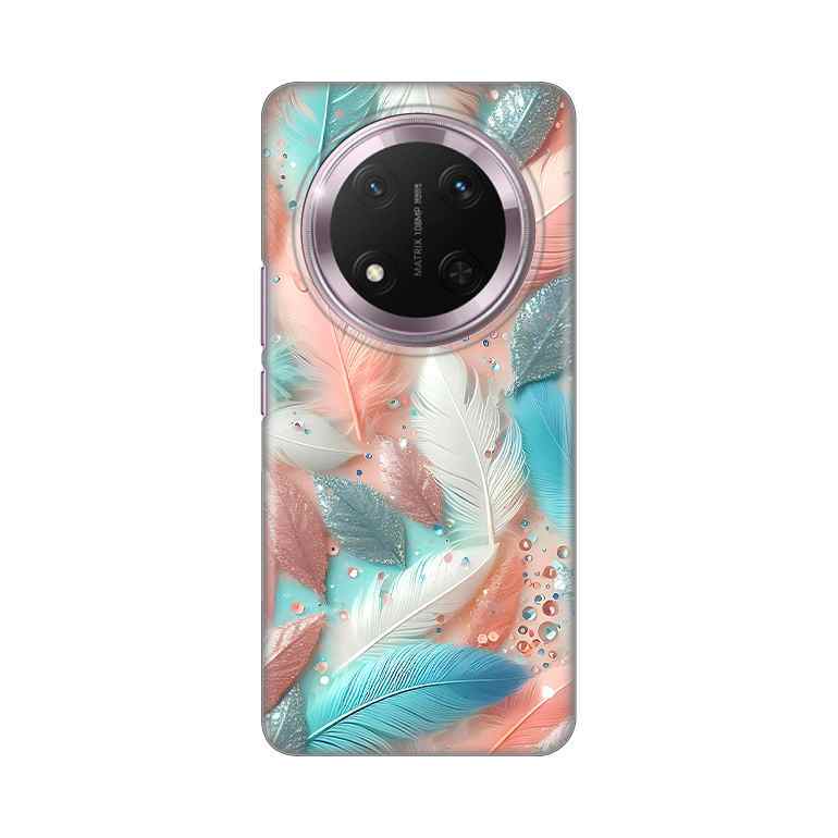 Maska silikon Print za Honor Magic 7 Lite Pastel Feathers