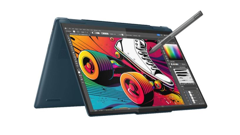 Lenovo LAPTOP Yoga 7 2in1 14IML9 83DJ00B8YA, Win11 Home, 14" 2.8K, U7-155H, 16GB, 1TB, backlit SRB, petrol