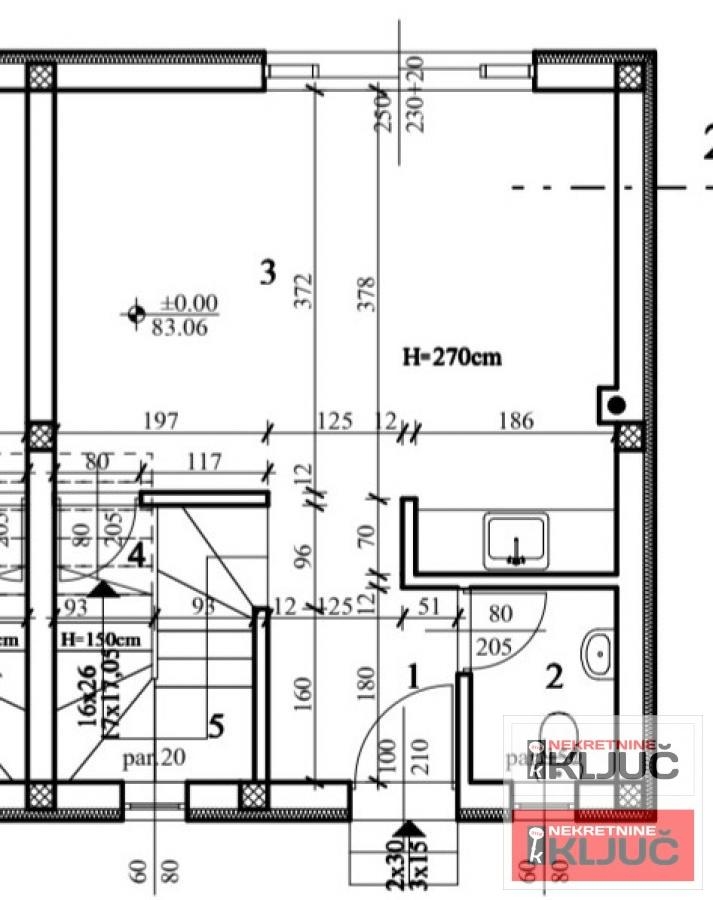 KLISA, 65m2, Trosoban-Duplex sa pdv