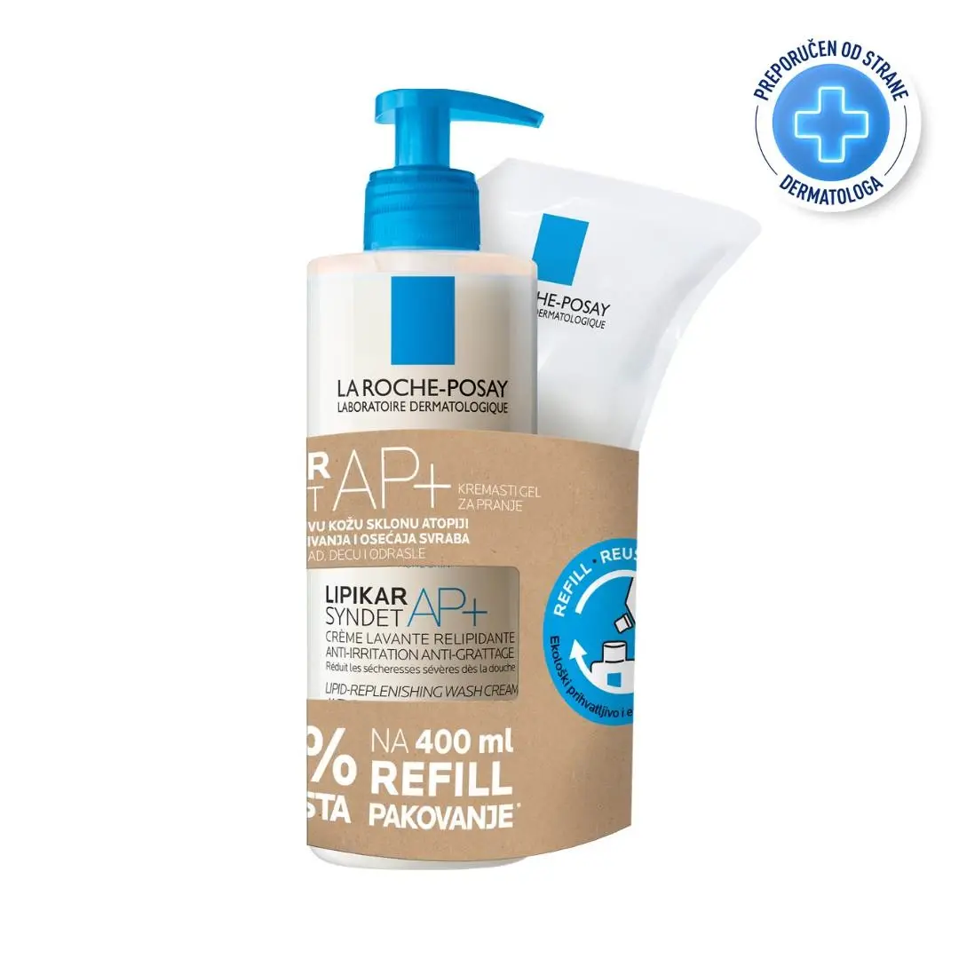 LA ROCHE-POSAY AP+ Kupka + Refil Lpr Lipikar Syndet Promo set