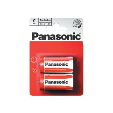 PANASONIC baterije R14RZ/2BP Zinc Carbon