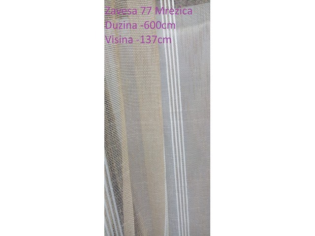 Zavesa 77 Mrezica Duzina -600cm Visina -137cm