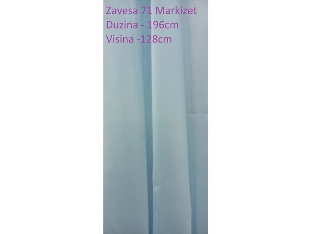 Zavesa 71 Markizet Duzina - 196cm Visina -128cm