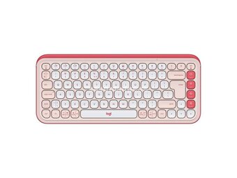 LOGITECH POP Icon Keys Roze Kompaktna bežična tastatura