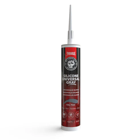 Silikon acetat univerzal 280ml, sivi BEOROL