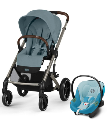 Cybex Balios S Lux kolica 2 u 1 sa auto sedištem Aton S2 - Stormy Blue&Blue Turquoise