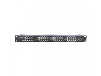 EXTRALINK 16 Port 10/100/1000 PoE injector, 19'', rack mount