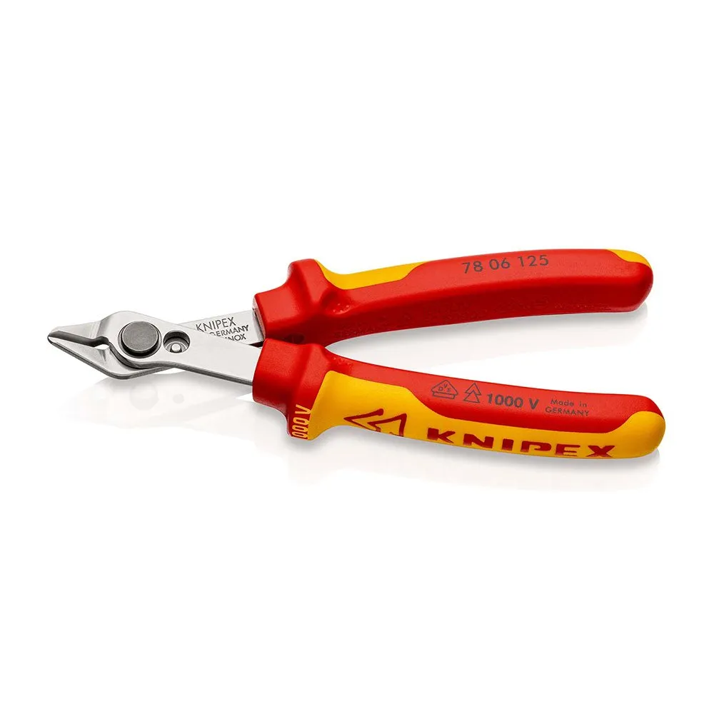 KNIPEX Super Knips® sečice elektroničarske 1000V VDE 125mm blister pakovanje – 78 06 125 SB