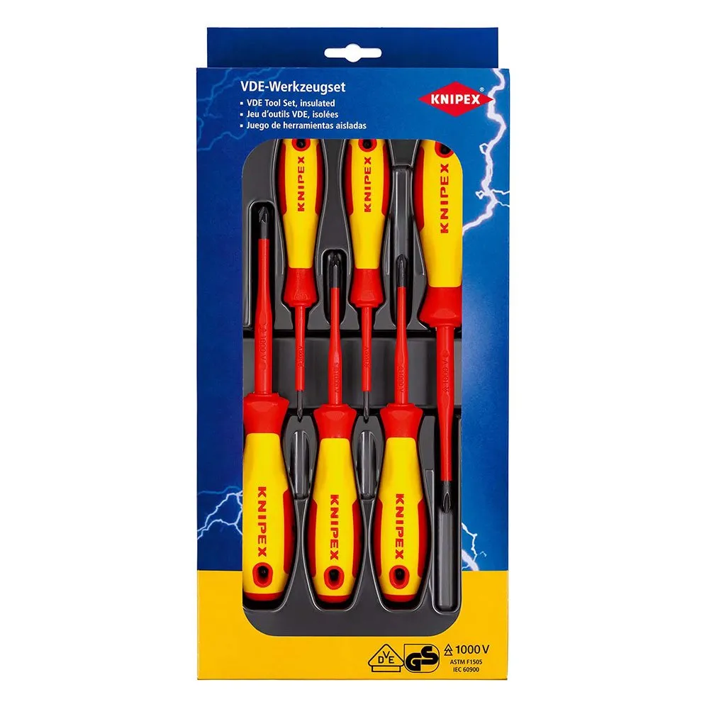 KNIPEX Set krstastih izolovanih odvijača 1000V VDE 6/1 – 00 20 12 V03