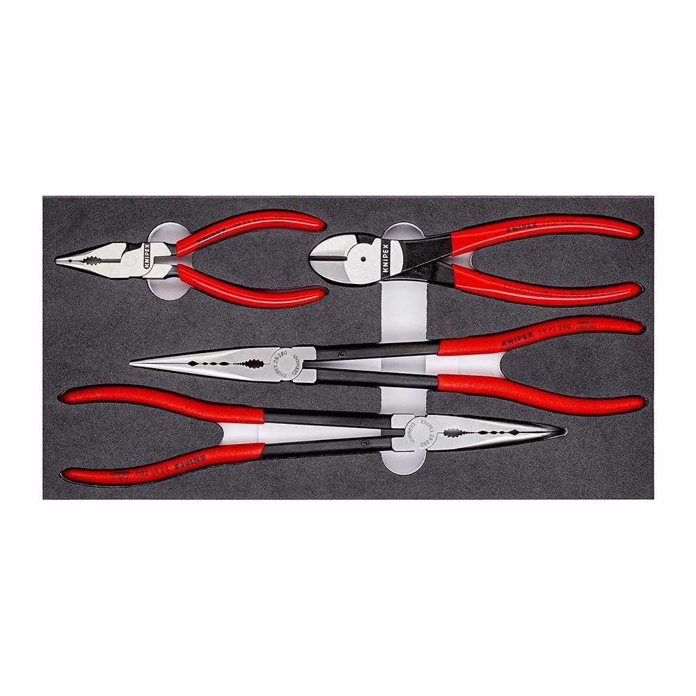 KNIPEX Set klešta Autotmotive 4/1 u penastom ulošku – 00 20 01 V16