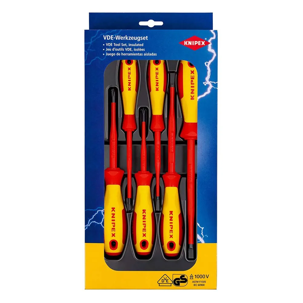 KNIPEX Set izolovanih odvijača 1000V VDE 6/1 – 00 20 12 V02