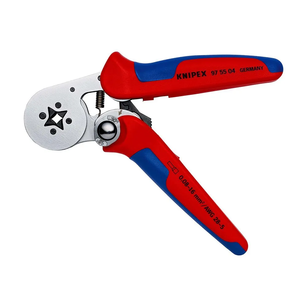 KNIPEX Samopodešavajuća krimp klešta za hilzne 0.08-16mm² blister pakovanje – 97 55 04 SB