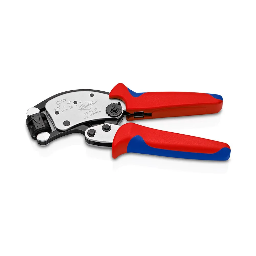 KNIPEX Samopodešavajuća klešta za hilzne Twistor® T sa rotirajućom glavom 0.14-10mm² blister pakovanje – 97 53 19 SB