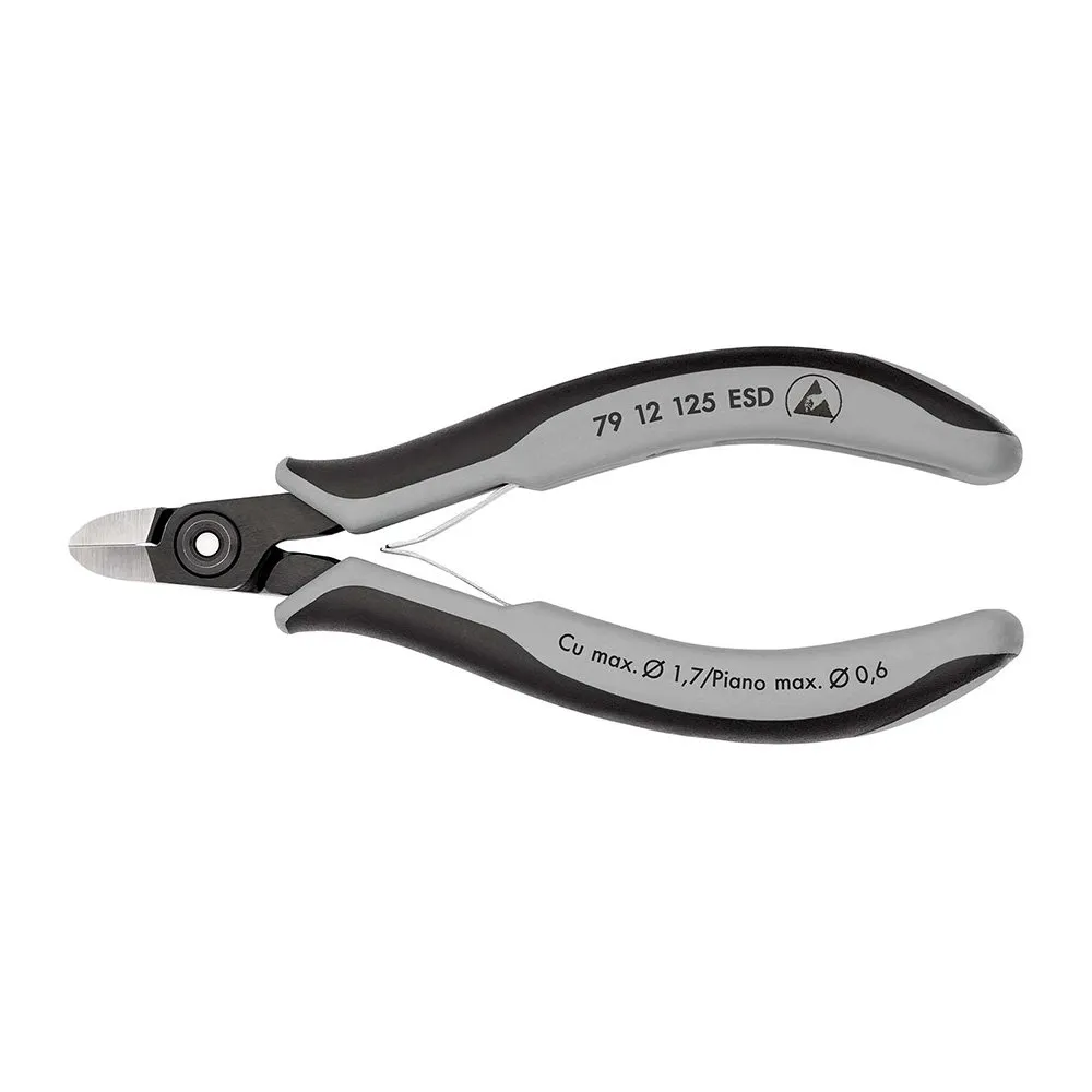 KNIPEX Precizne kose sečice za elektroniku ESD 125mm – 79 12 125 ESD