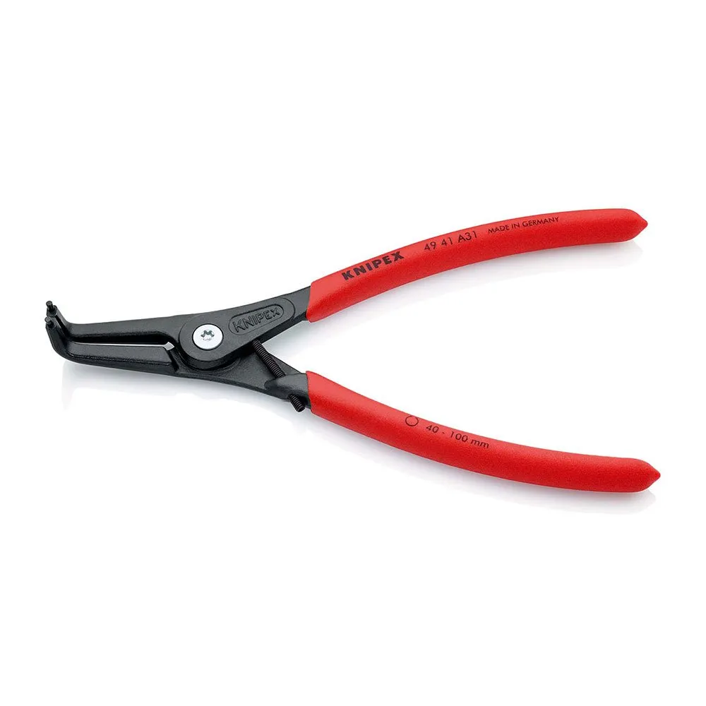 KNIPEX Precizna kriva klešta za spoljašnje sigurnosne prstenove sa graničnikom 210mm – 49 41 A31