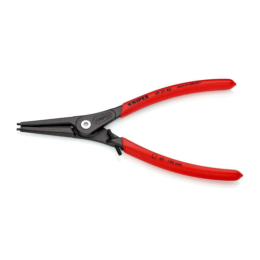 KNIPEX Precizna klešta za spoljašnje sigurnosne prstenove sa graničnikom 225mm – 49 31 A3