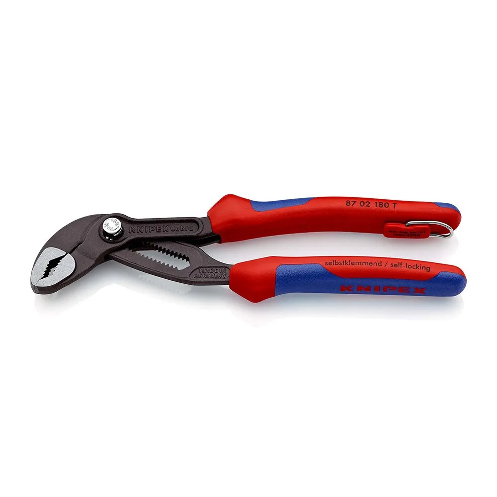 KNIPEX Papagaj – cevna klešta Cobra® 180mm mogućnost kačenja – 87 02 180 T